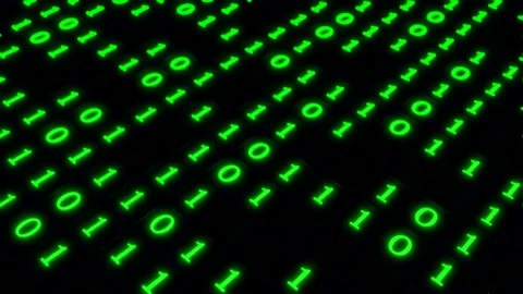 0 Number with 1 Number of ASCII code and... | Stock Video | Pond5