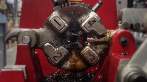 00-4K-INDUSTRIAL-PIPE-RIVET-0013s | Stock Video | Pond5