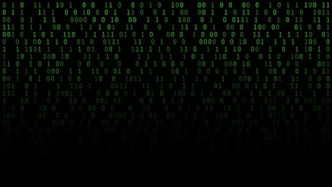 01 or binary numbers on the computer scr... | Stock Video | Pond5