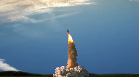 0112 Space Shuttle Launch Animation, 4K | Stock Video | Pond5