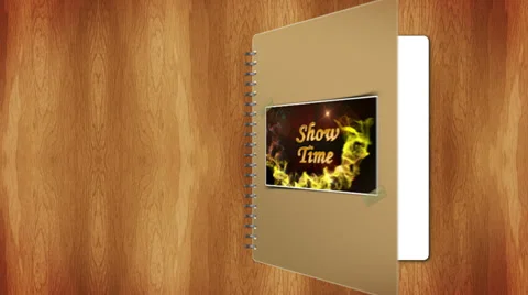 04 showtime book cover greenscreen | Stock Video | Pond5
