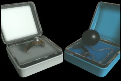 0609 marriage wedding ball and chain | Stock Video | Pond5