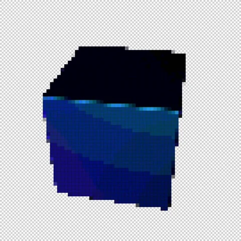 07 8 bit Pixel CUBE | Stock Video | Pond5