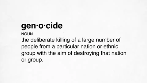 1 genocide definition animation on white... | Stock Video | Pond5