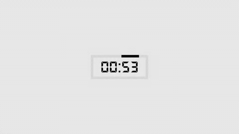1 minute countdown timer animation from ... | Stock Video | Pond5