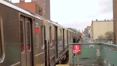 Elevated Subway Train Harlem Stock Footage ~ Royalty Free Stock Videos ...