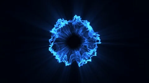 10 Blue Particles Shockwaves Overlay Gra... | Stock Video | Pond5