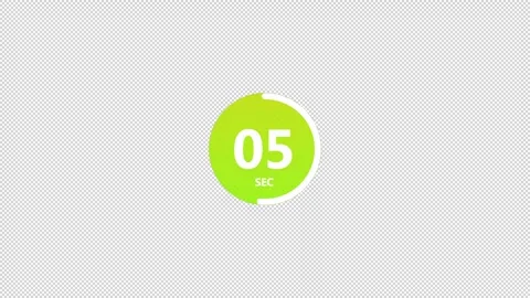 10 second circle countdown timer animati... | Stock Video | Pond5