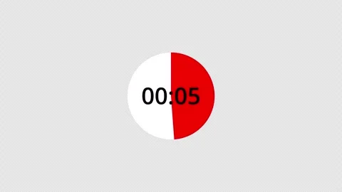10 second circle countdown timer animati... | Stock Video | Pond5