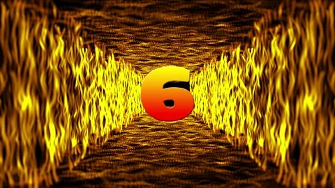 10 second countdown timer animation. Yel... | Stock Video | Pond5