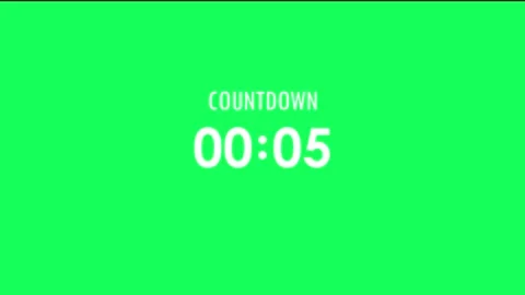 10 Second Countdown Timer Green Screen | Stock Video | Pond5
