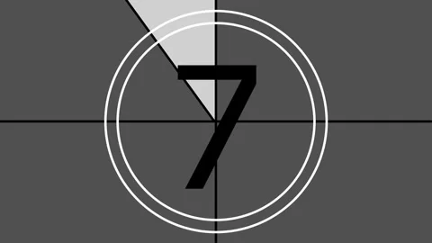 10 second Old movie countdown timer 4k r... | Stock Video | Pond5