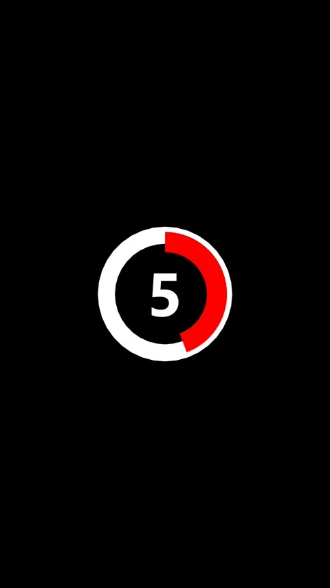 10 Second Red Countdown Timer Animated V Stock Video Pond5