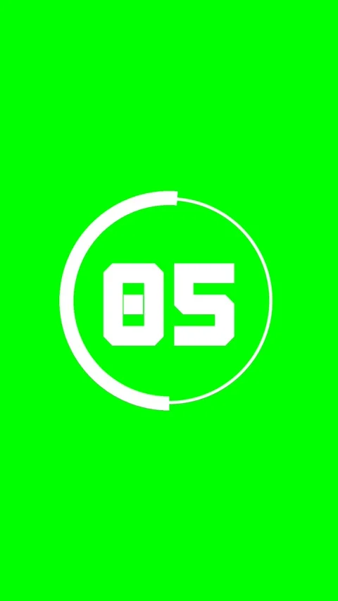 10 Second Timer Clock Countdown Vertical... | Stock Video | Pond5