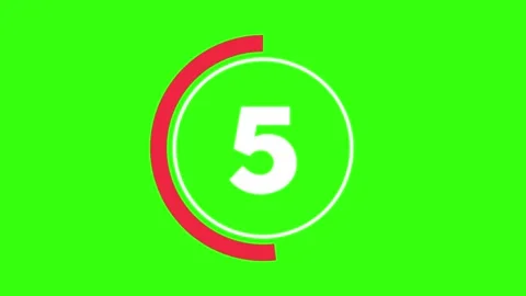 10 seconds countdown timer with animated... | Stock Video | Pond5