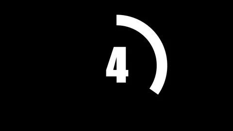 10 seconds countdown timer animated on a... | Stock Video | Pond5