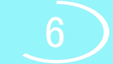 10 seconds countdown timer animation mot... | Stock Video | Pond5