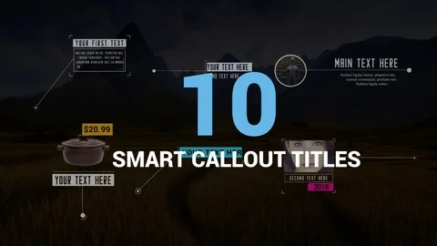 After Effects Template: 10 Smart Callouts Pack #100591513