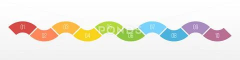 10 step process modern infographic diagram Illustration #189531724