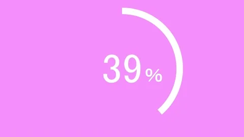 100% count-up percentage animation motio... | Stock Video | Pond5