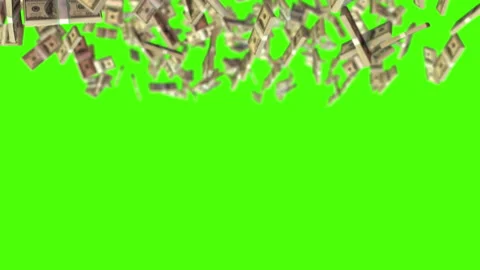 100 Dollar Bills Falling in Slow Motion ... | Stock Video | Pond5