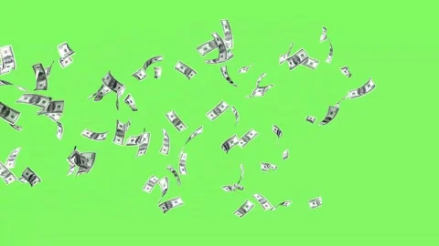 100 Dollar Bills Green Screen. 3D Animat... | Stock Video | Pond5