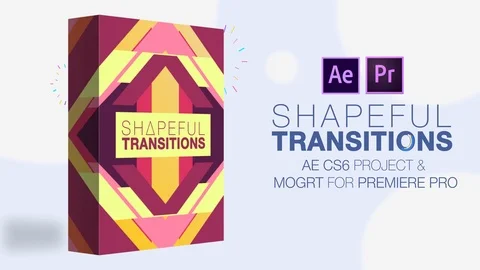 After Effects Template: 100 Shape Transitions #94514293
