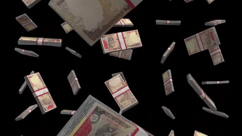 1000 Indian Rupees Falling Animation on ... | Stock Video | Pond5