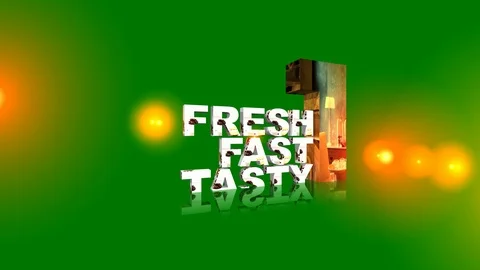119 Fresh fast and tasty animated templa... | Stock Video | Pond5