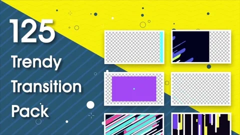 125 Trendy Trasition Pack ~ After Effects Project #209440664