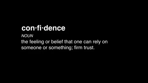 14 confidence definition animation black... | Stock Video | Pond5