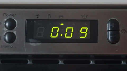 15 second countdown of a microwave with ... | Stock Video | Pond5