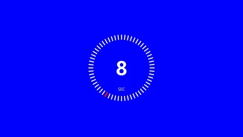 15 Second Countdown Timer Animated Lands... | Stock Video | Pond5