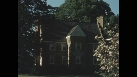 1500s: Large estate home surrounded by t... | Stock Video | Pond5