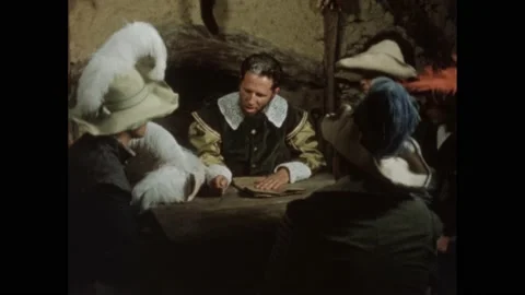 1500s: Man without a hat talking to a ta... | Stock Video | Pond5