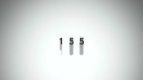 155 3D title animation matte black text ... | Stock Video | Pond5