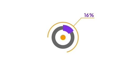 16% circle diagrams Infographics animati... | Stock Video | Pond5