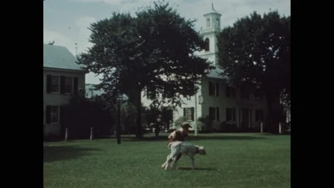 1700s: Boy in colonial costume walking t... | Stock Video | Pond5