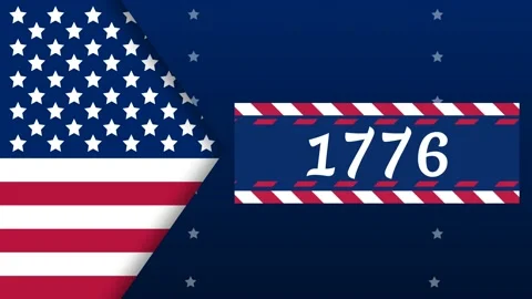 1776 animated background with moving sta... | Stock Video | Pond5