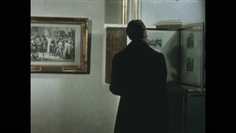 1800s: man in Regency clothing looks at ... | Stock Video | Pond5