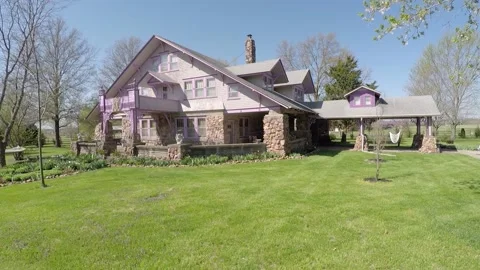 1800's Midwest Home, Mansion, Farm house... | Stock Video | Pond5