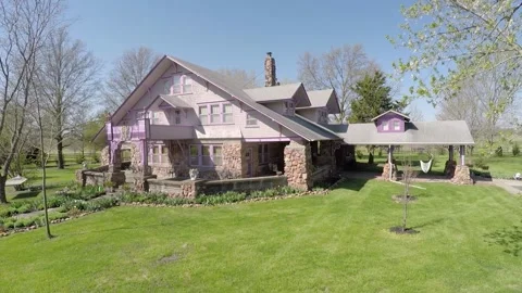 1800's Midwest Home, Mansion, Farm house... | Stock Video | Pond5