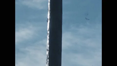 1800s: Telegraph pole with wires on top. | Stock Video | Pond5