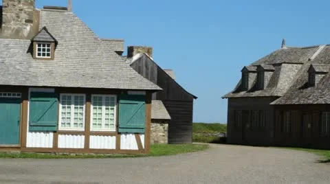 18th century colonial town | Stock Video | Pond5