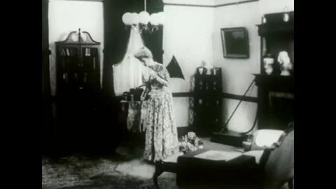 1908 - The Hoover Model O upright vacuum... | Stock Video | Pond5