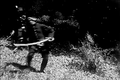 1913 - American troops fight off invadin... | Stock Video | Pond5