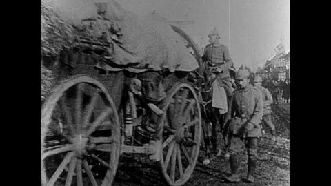 1916-Cavalry / German Army / First World... | Stock Video | Pond5