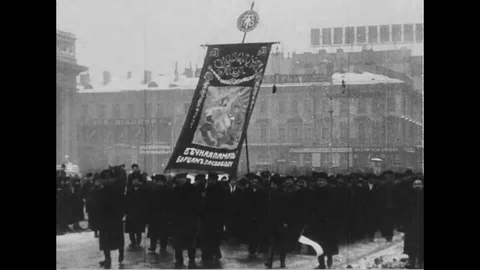 1917 - Nicholas II sends his troops to q... | Stock Video | Pond5