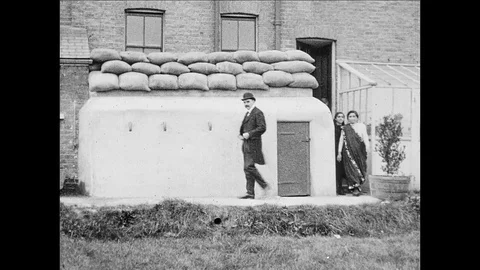 1919-Bunker / First World War / London /... | Stock Video | Pond5