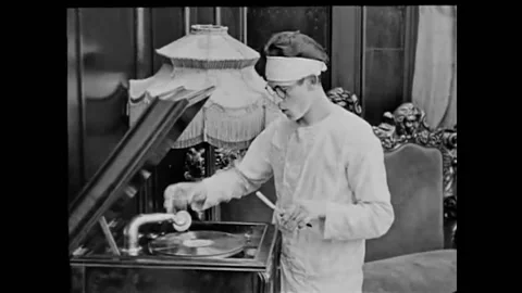 1919 - In this silent comedy, a man (Har... | Stock Video | Pond5